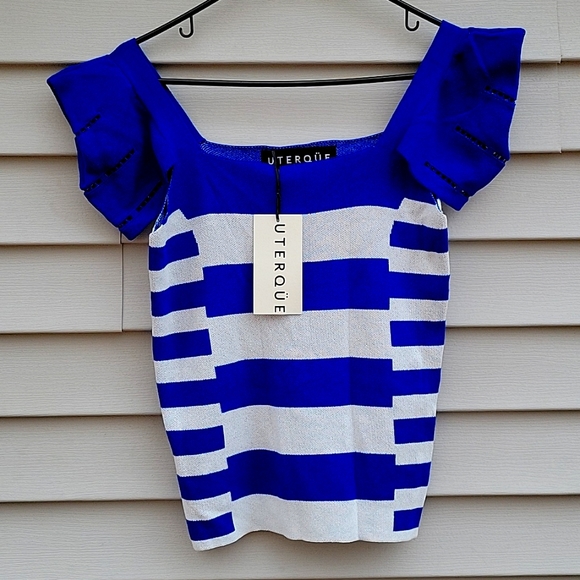 Uterque | Tops | Uterque Womens Stripped Top Nwt | Poshmark